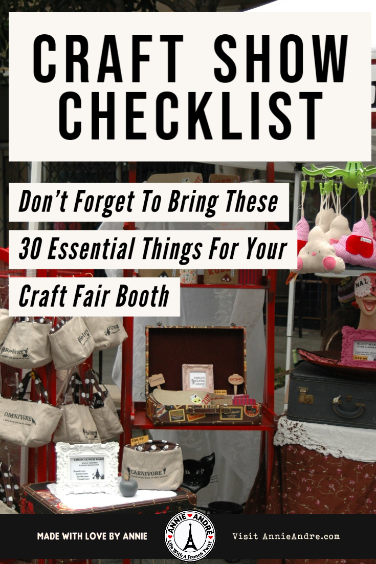 Craft fair checklist: 30 Crucial items sellers need at craft shows