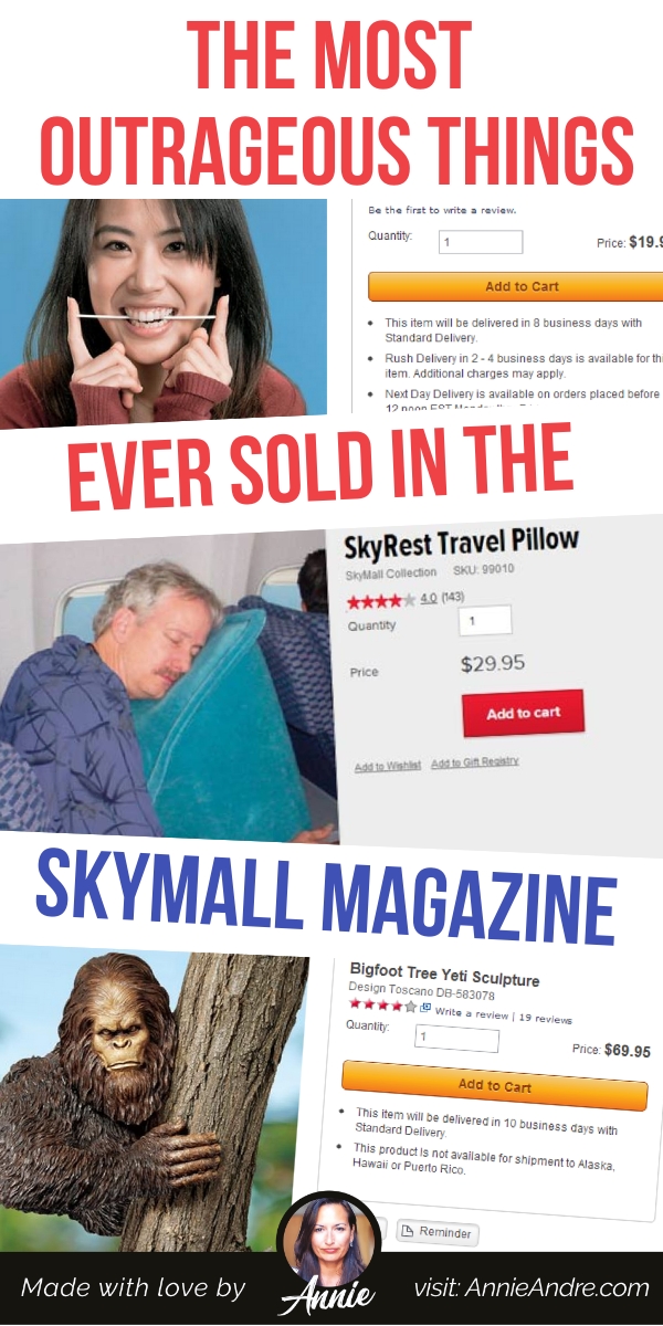 Strange things sold In the Skymall magazine you can still buy