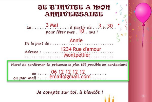 Invitation In French Language Onvacationswall