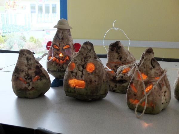 Why You Should Carve Root Or Turnip Jack O'Lanterns Instead of Pumkin