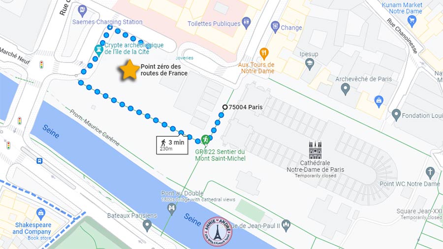 Point zero Paris: The hidden milestone marker where French roads meet