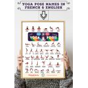 Yoga In French: 39 Yoga Poses In French and English: Printable PDF